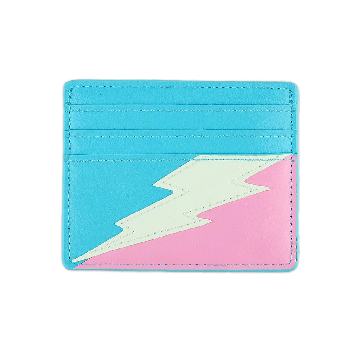 Lightning Bolt Card Wallet in Trans Pride | Betsy Dare