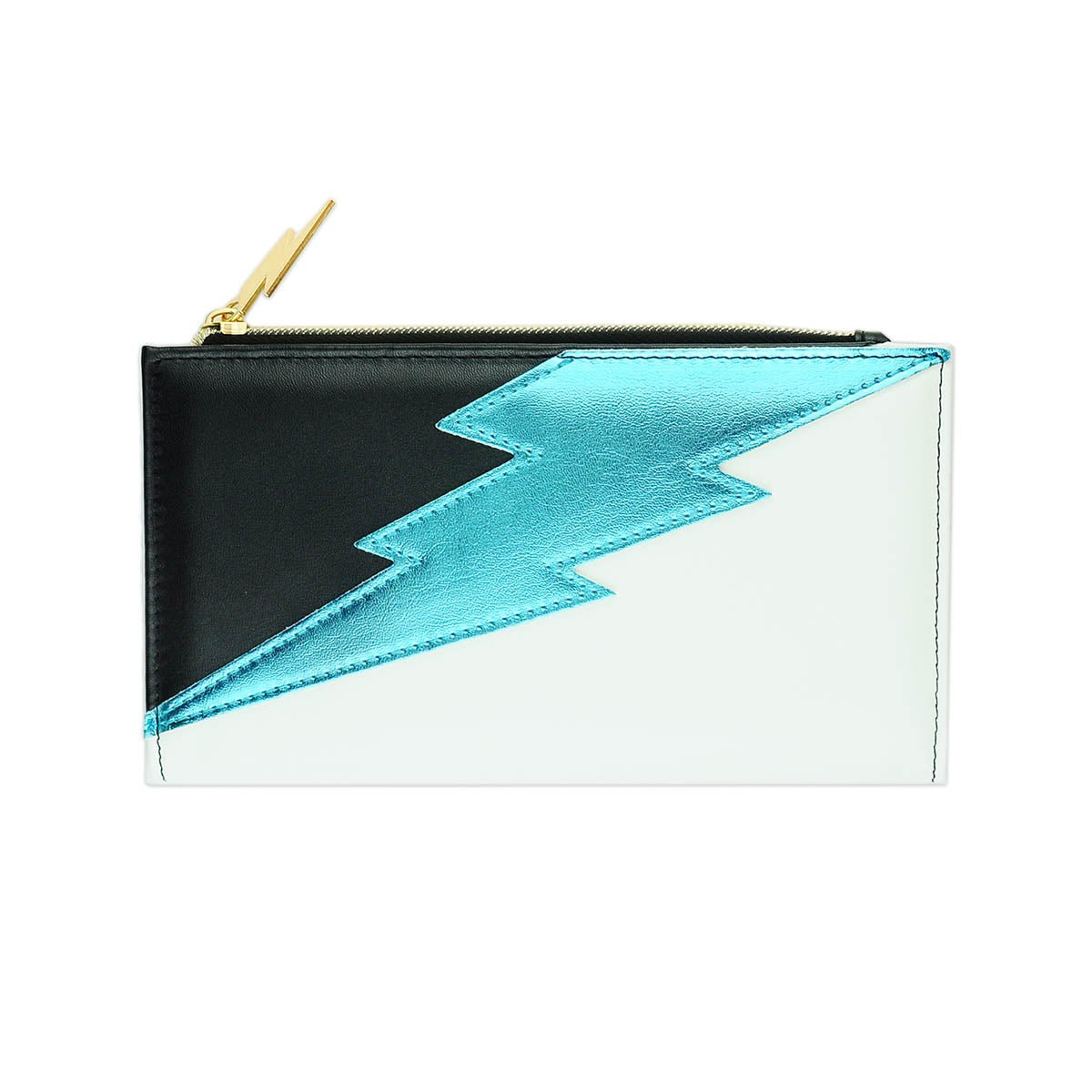 Lightning Bolt Zip Wallet in After Party | Betsy Dare