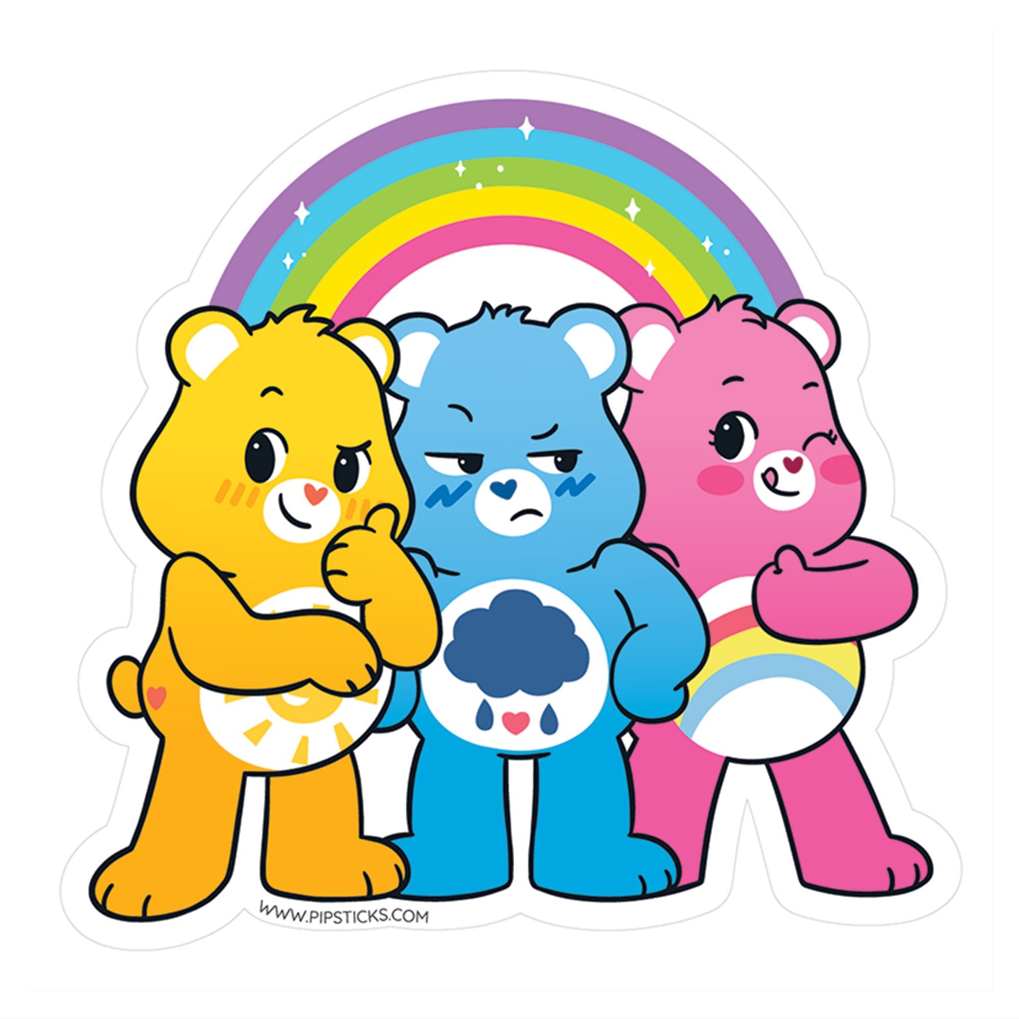 Care Bears Trio Rainbow Vinyl Sticker | Betsy Dare